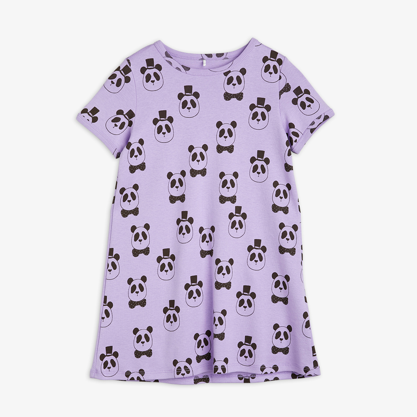 Panda Kids Dress Purple | Mini Rodini