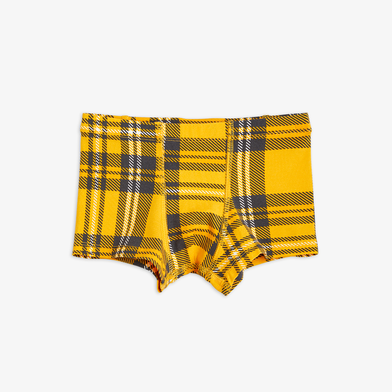 Upcycled Check Boxers Orange | Mini Rodini