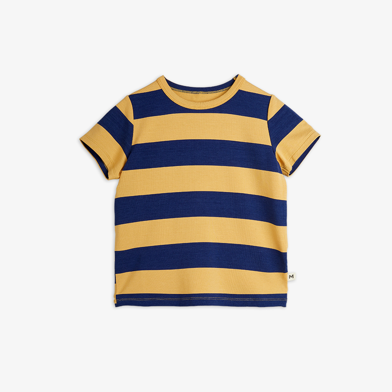 Beige Block stripe T-shirt | Mini Rodini