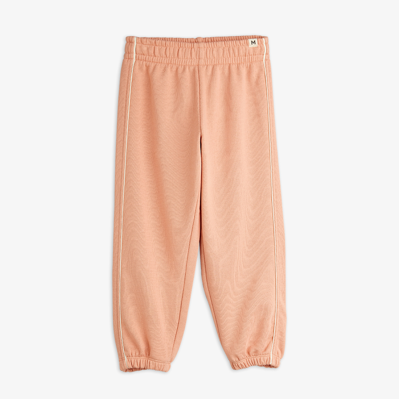 Plain piping sweatpants pink | Mini Rodini