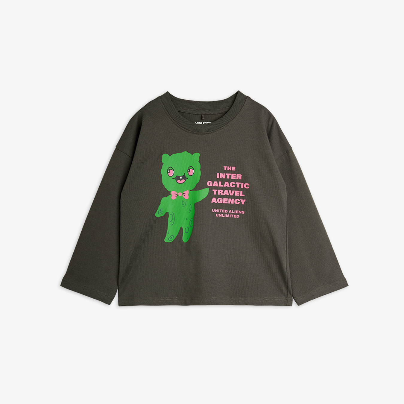 Alien Long Sleeve T-Shirt Grey | Mini Rodini | Mini Rodini