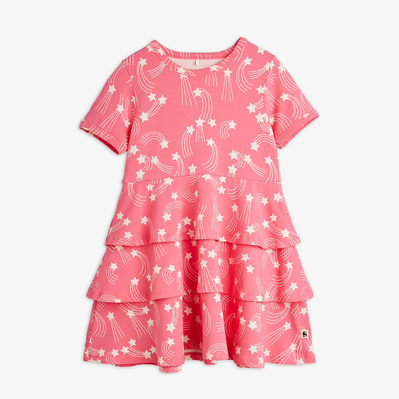 Starfall Print Dress Pink | Mini Rodini | Mini Rodini
